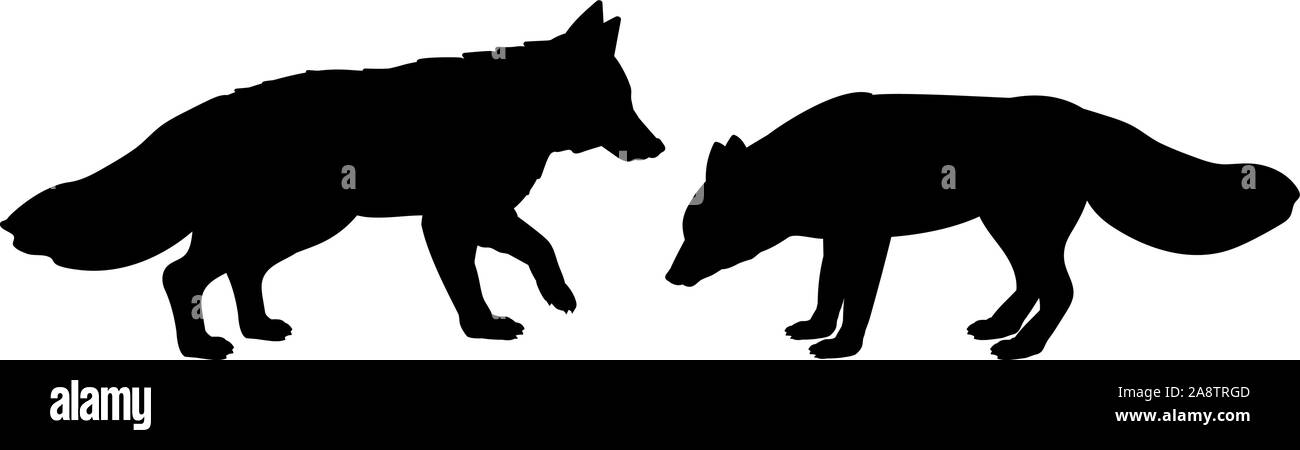 Two fox Cut Out Stock Images & Pictures - Alamy