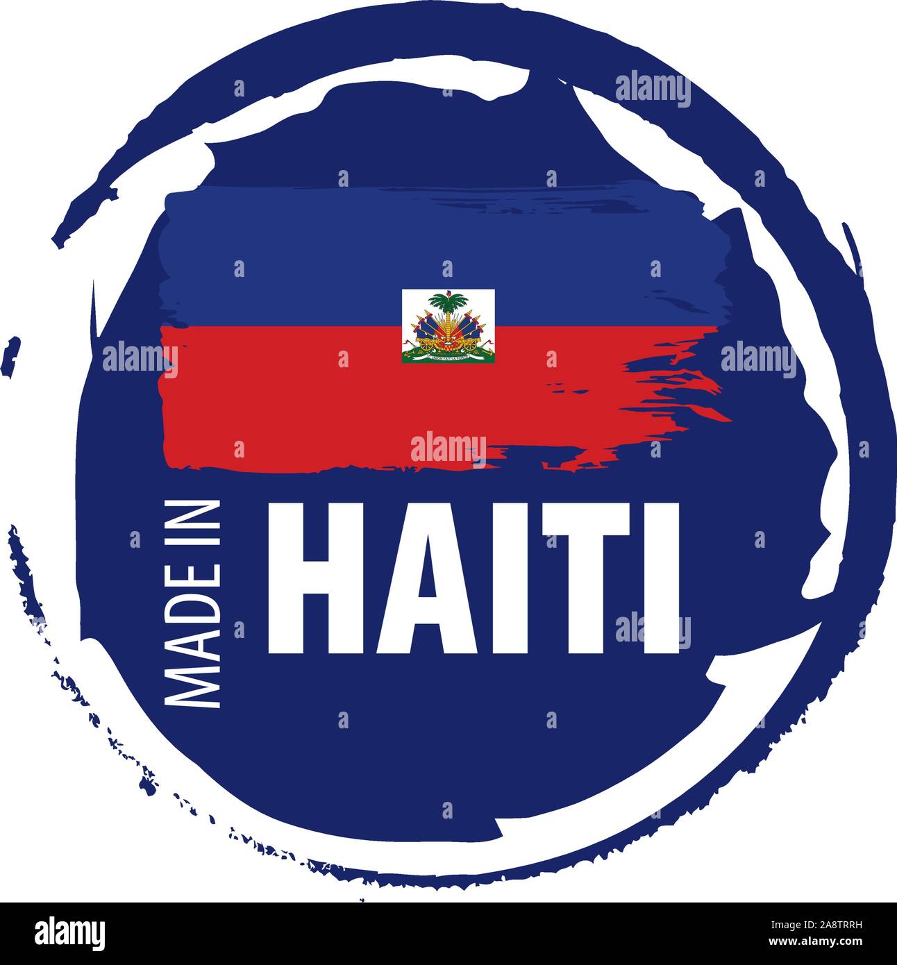 Haiti flag, vector illustration on a white background Stock Vector ...