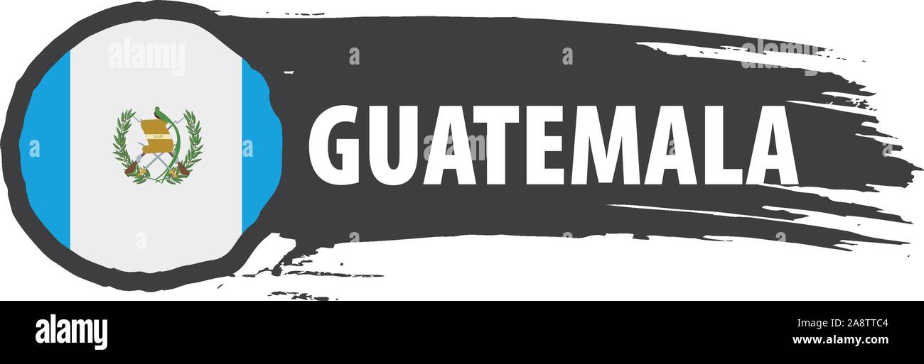 Guatemala flag, vector illustration on a white background Stock Vector ...