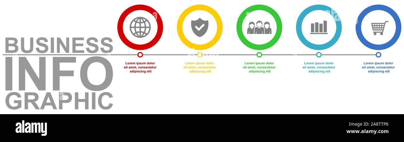 Infographic vector template for presentation, diagram, business concept ...