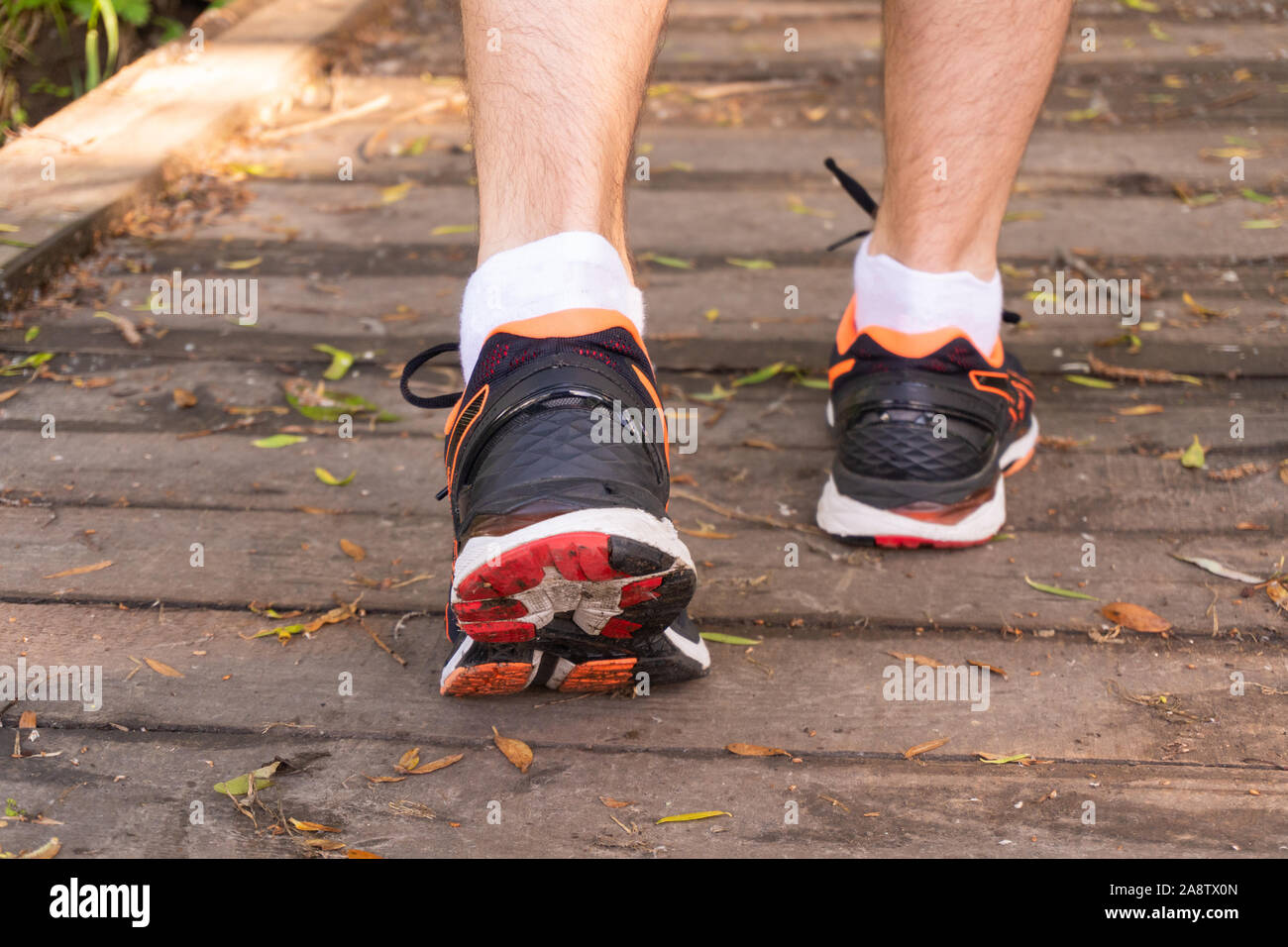 Man running back view one hi-res stock photography and images - Alamy