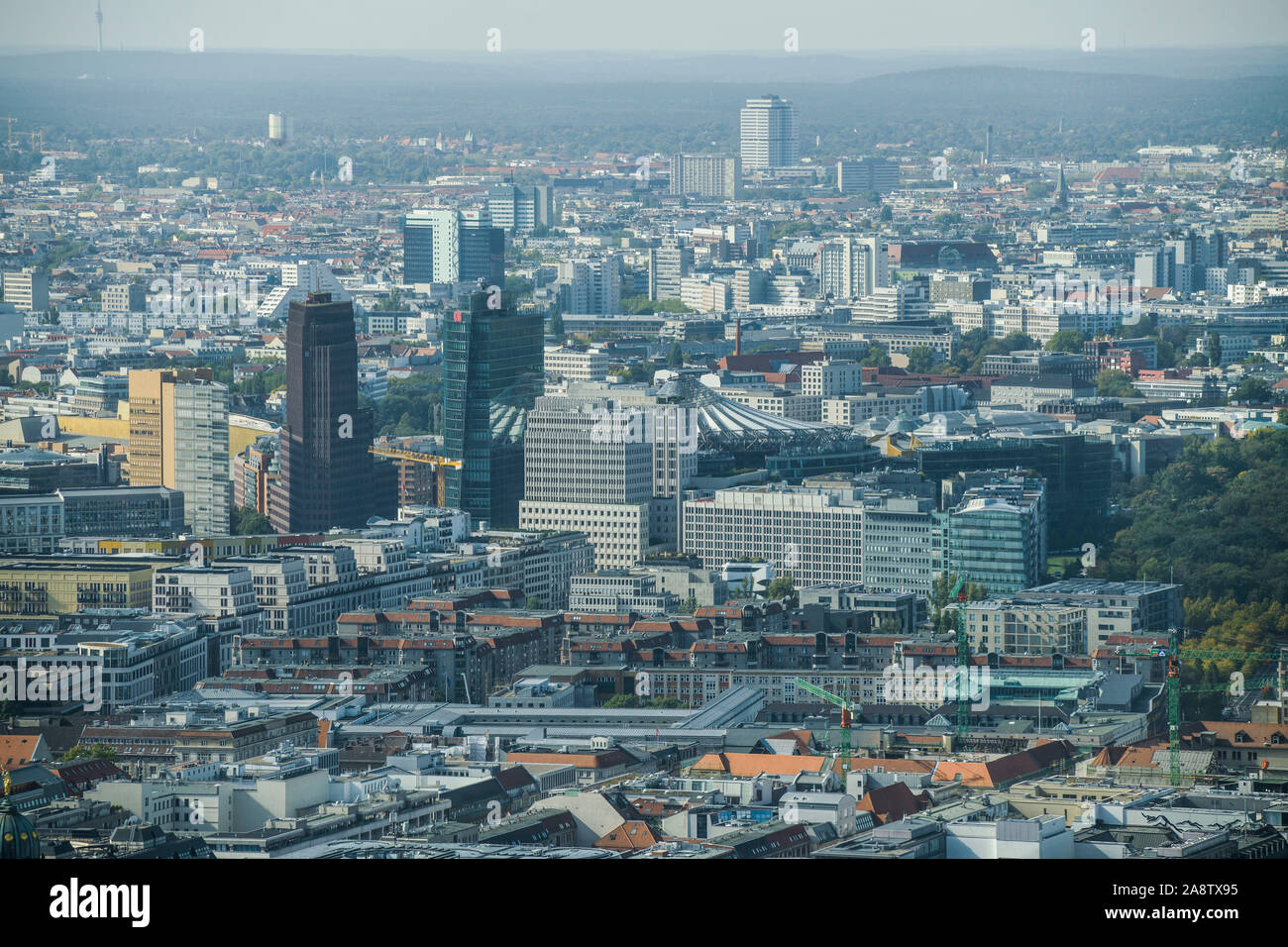 Stadtpanorama, Potsdamer Platz, Mitte, Berlin, Deutschland Stock Photo ...