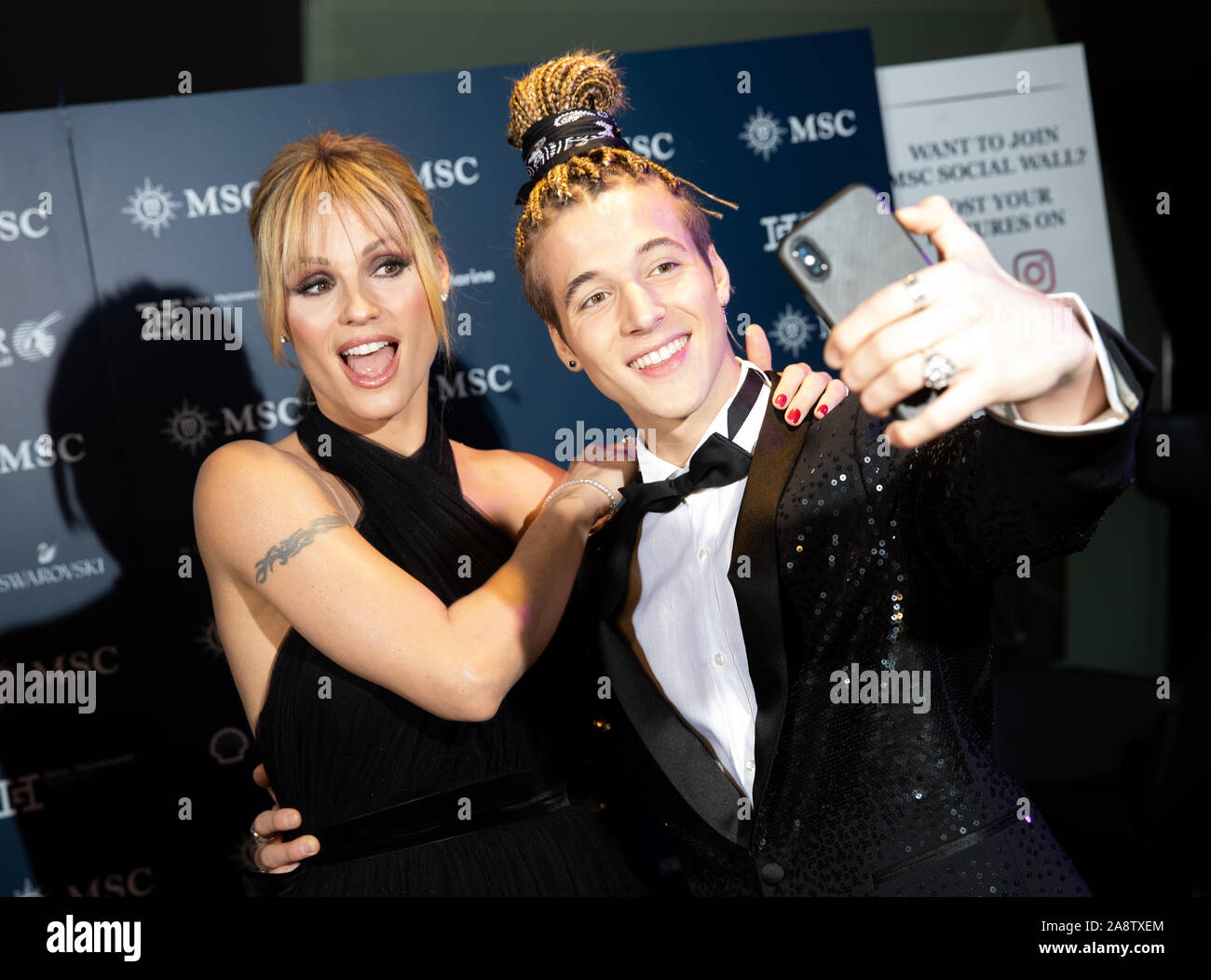 Hamburg, Germany. 09th Nov, 2019. Michelle Hunziker, presenter, and ...