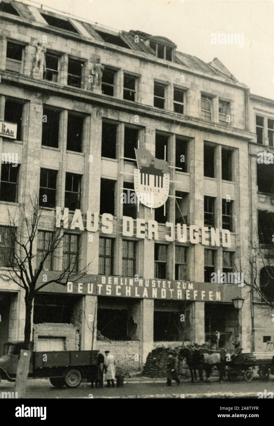 The building of the House of Youth, Berlin, Germany 1950 Stock Photo ...