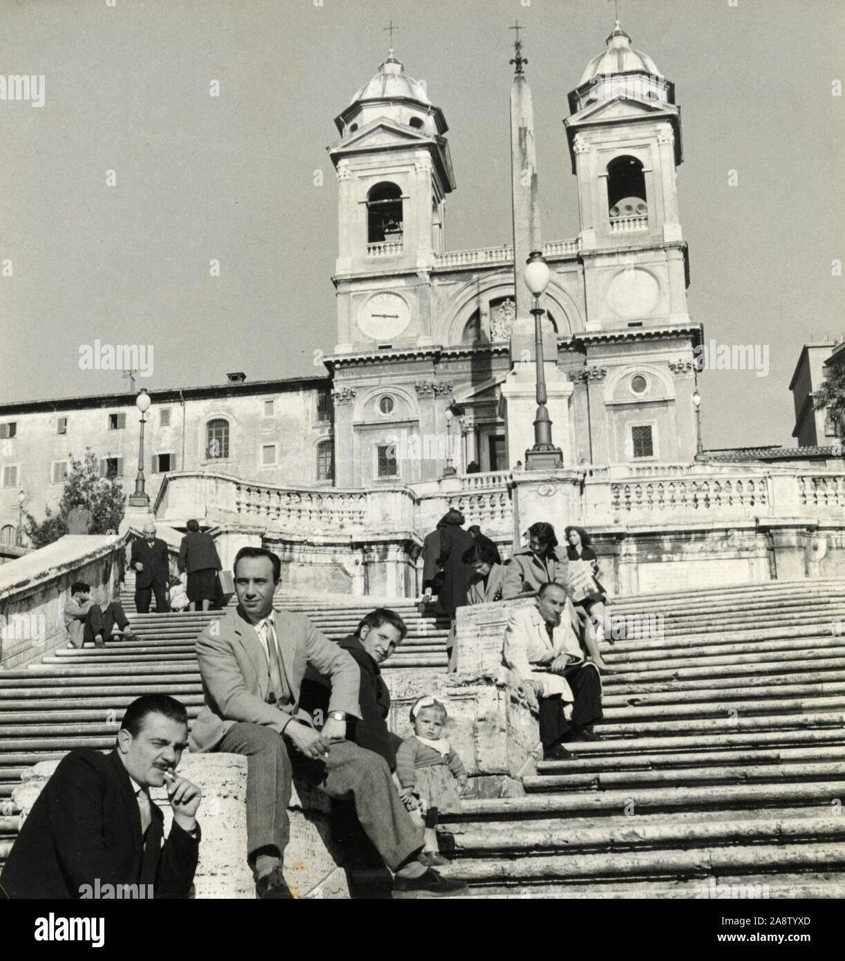 Spanish steps rome 1950s hi-res stock photography and images - Alamy