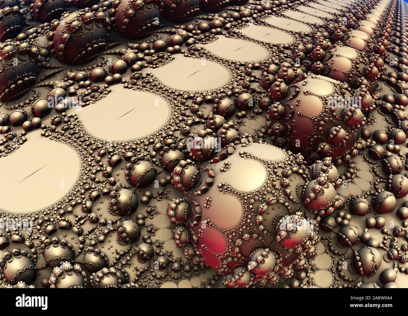 Abstract artwork - 3d illustration, organic geometric shapes Stock ...