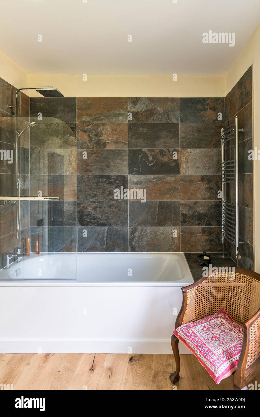 Room in an old house after conversion into a bathroom (see image ...