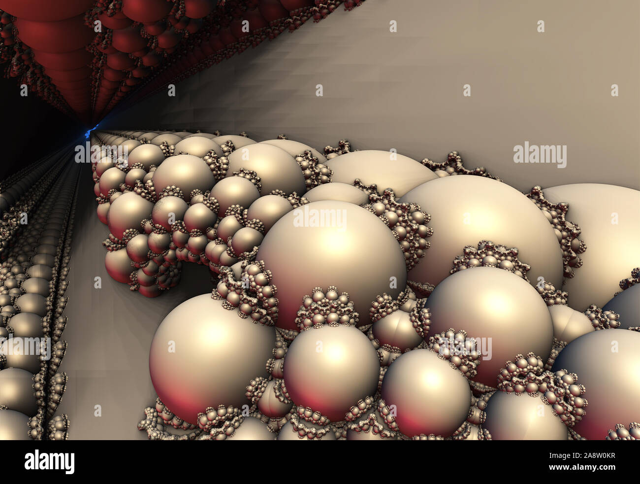 Abstract artwork - 3d illustration, organic geometric shapes Stock ...