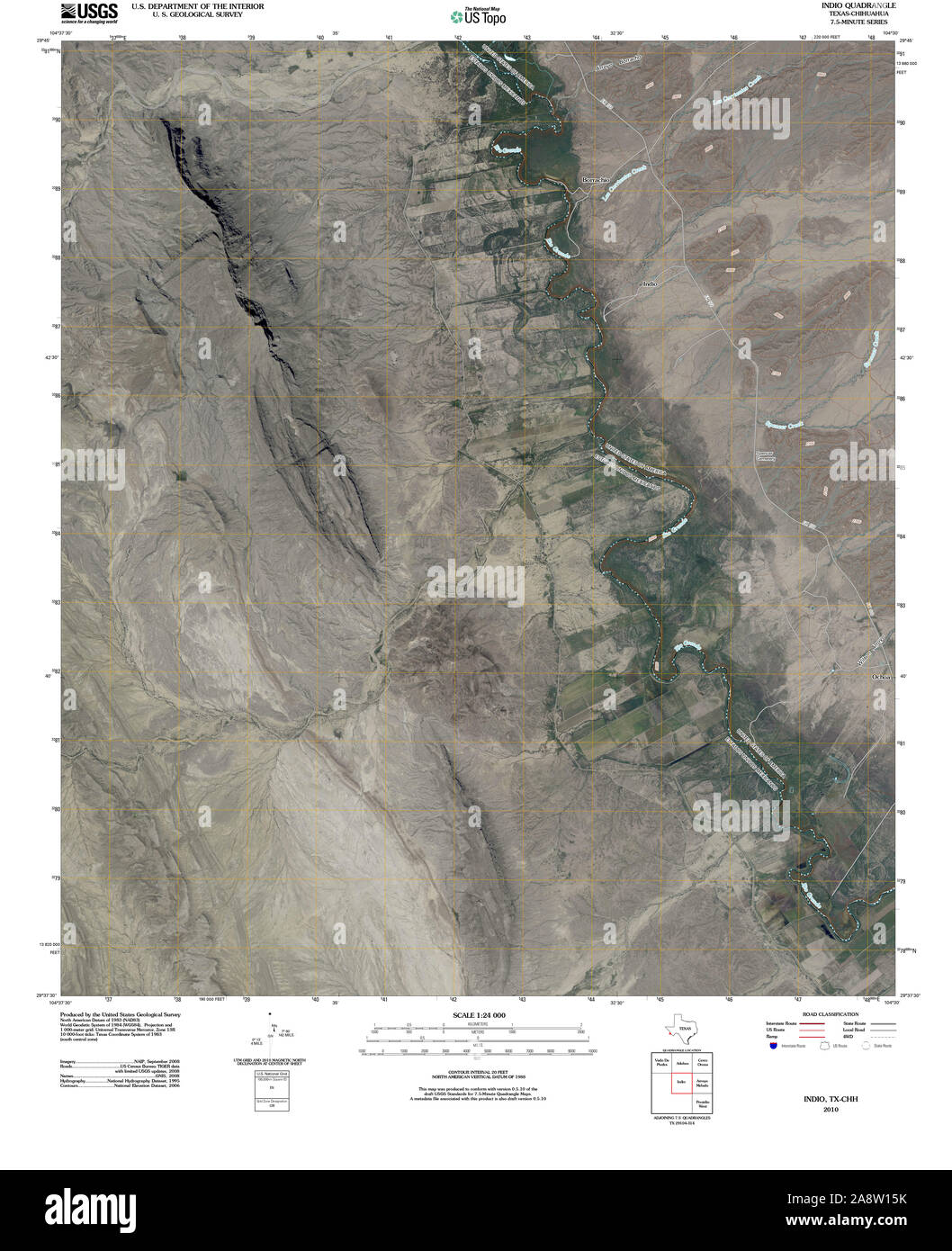 Map of indio hi-res stock photography and images - Alamy