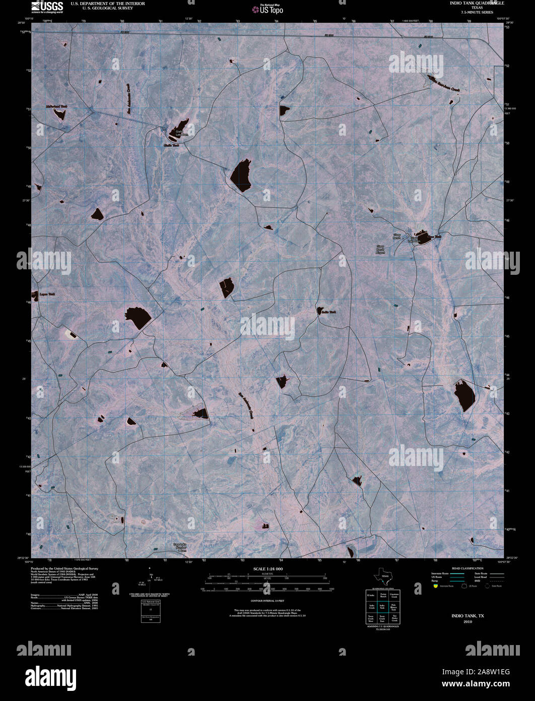 Map of indio hi-res stock photography and images - Alamy