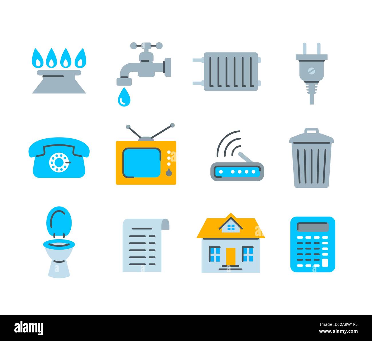 Heater symbols Cut Out Stock Images & Pictures - Alamy