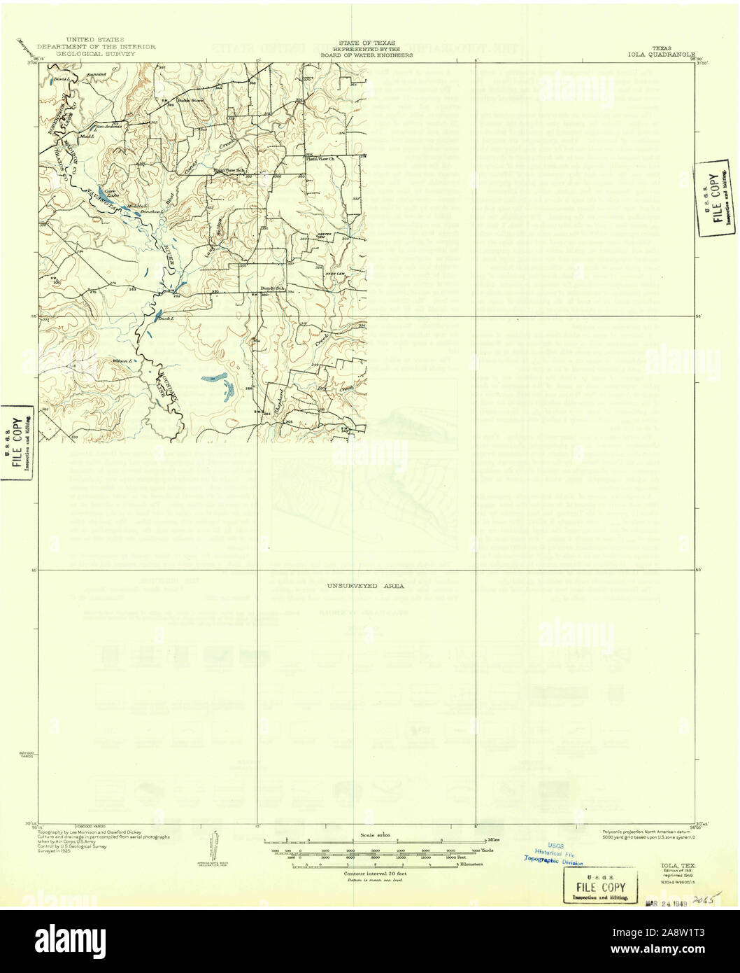 Map of iola hi-res stock photography and images - Alamy