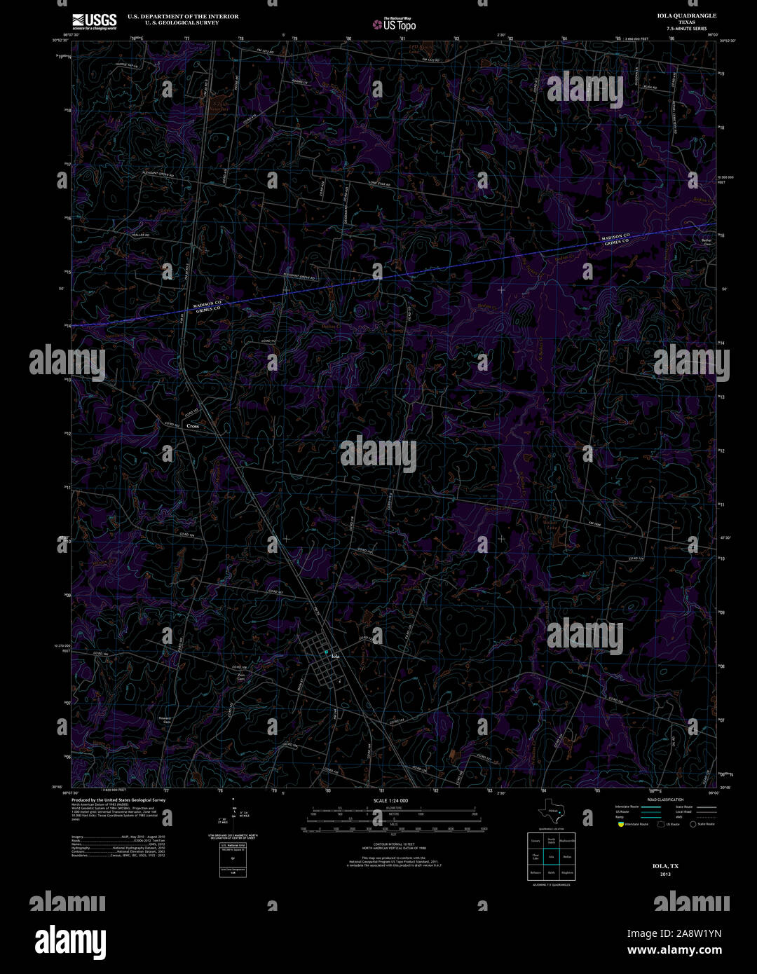 Map of iola hi-res stock photography and images - Alamy