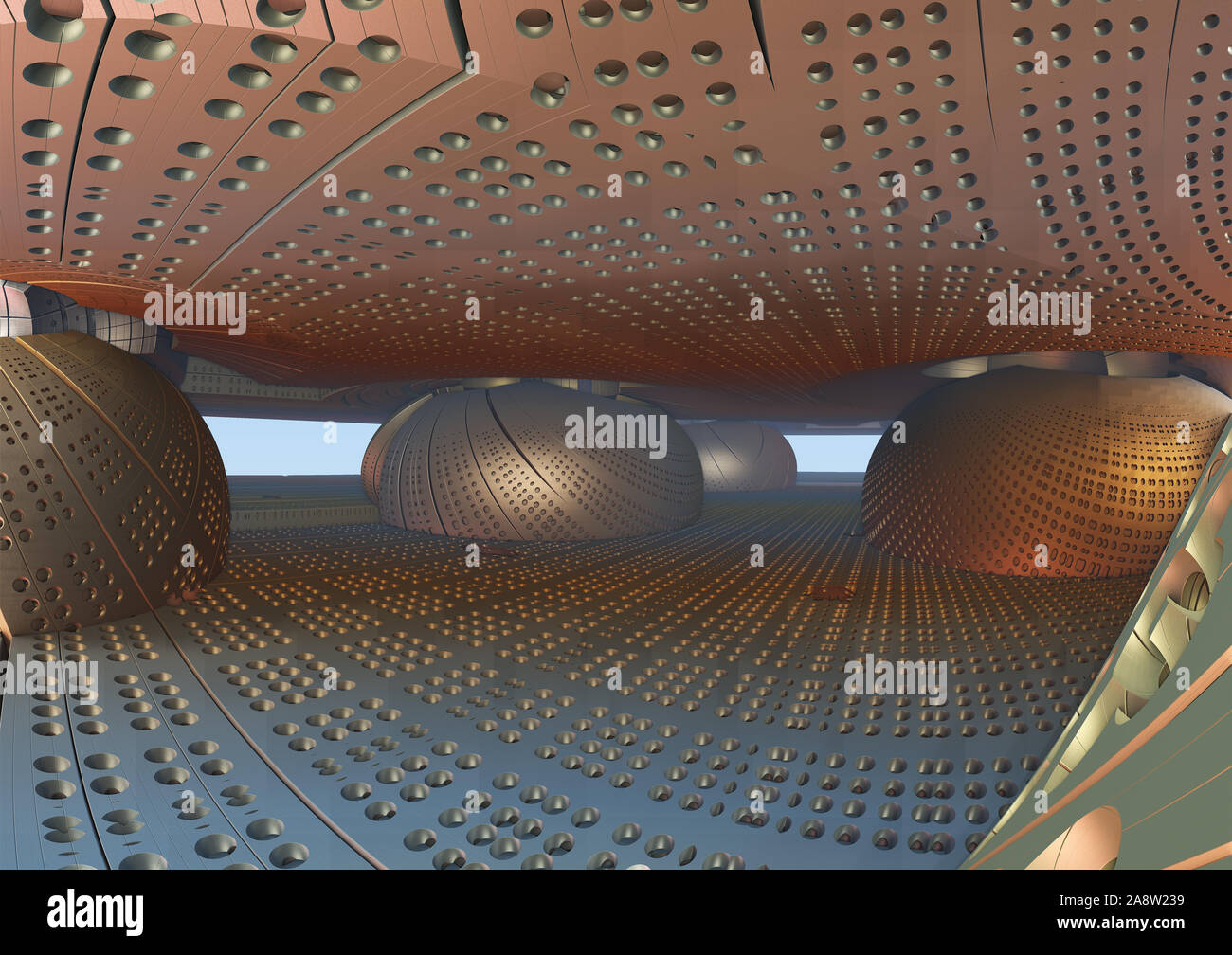 Abstract artwork - 3d illustration, organic geometric shapes Stock ...