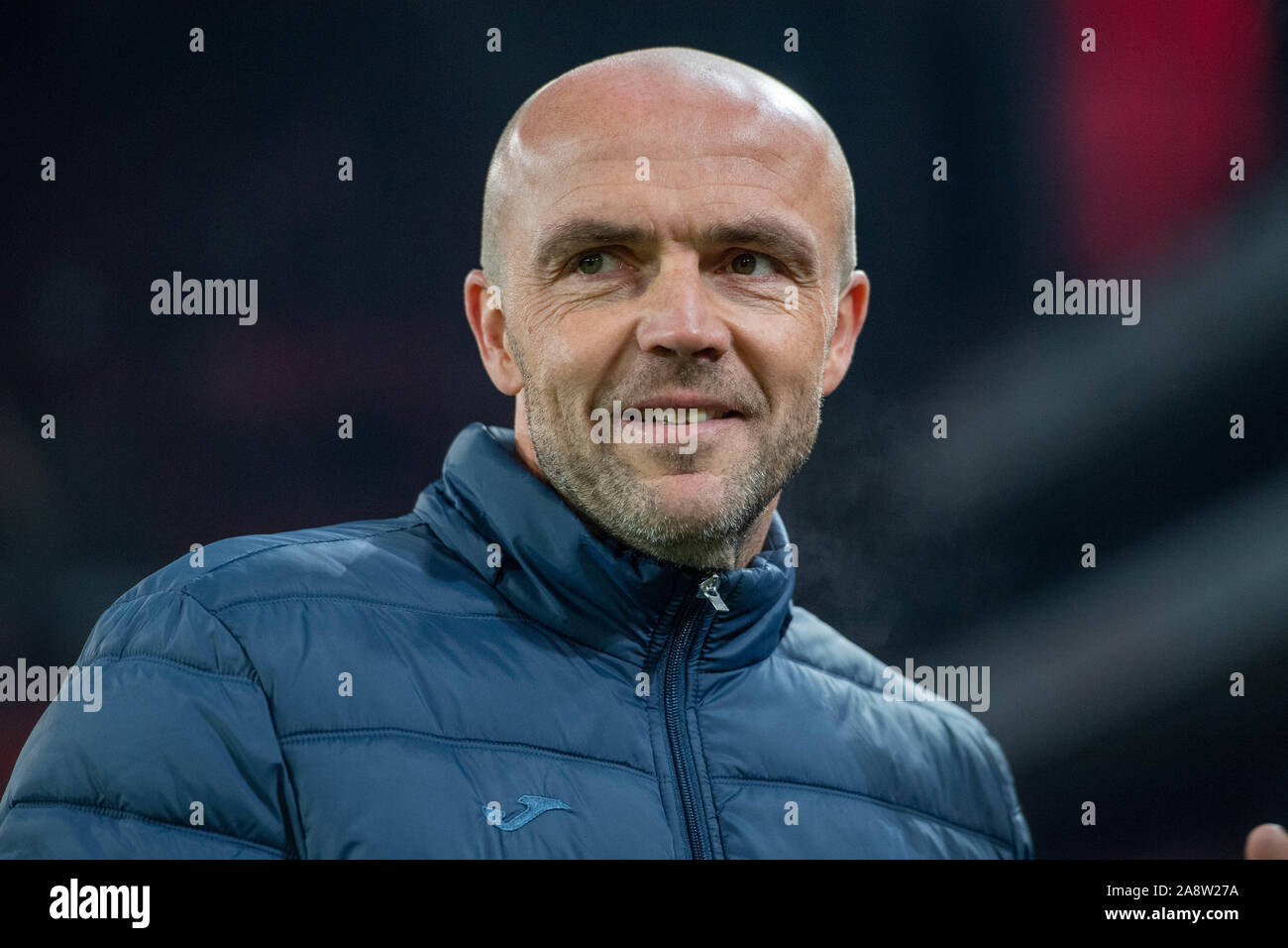coach Alfred SCHREUDER (1899), half-length portrait, laughsd, smiling ...