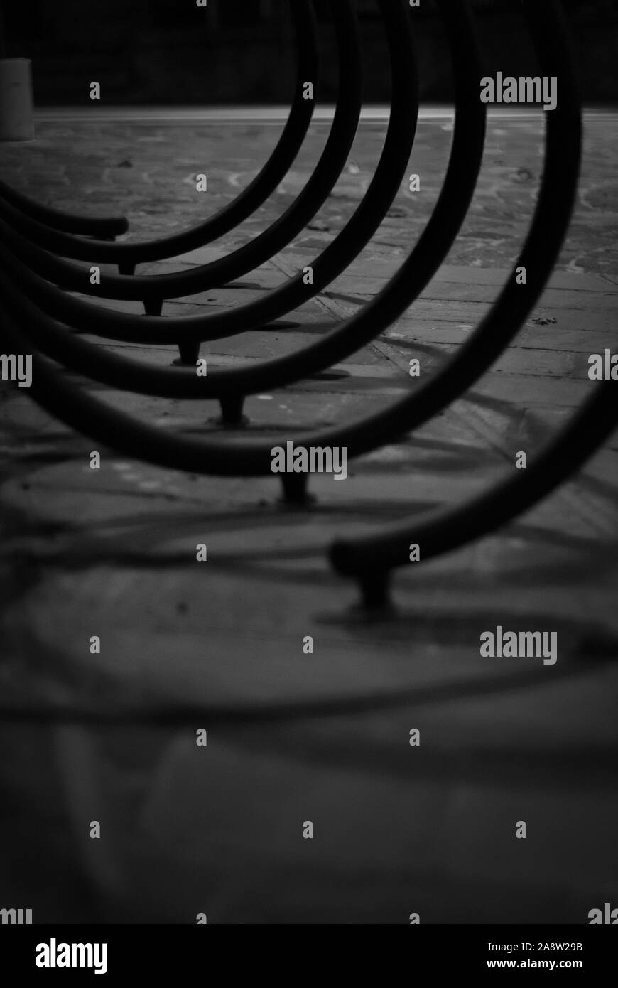 Shooting in Black and White, of an illuminated object, and its shadows ...