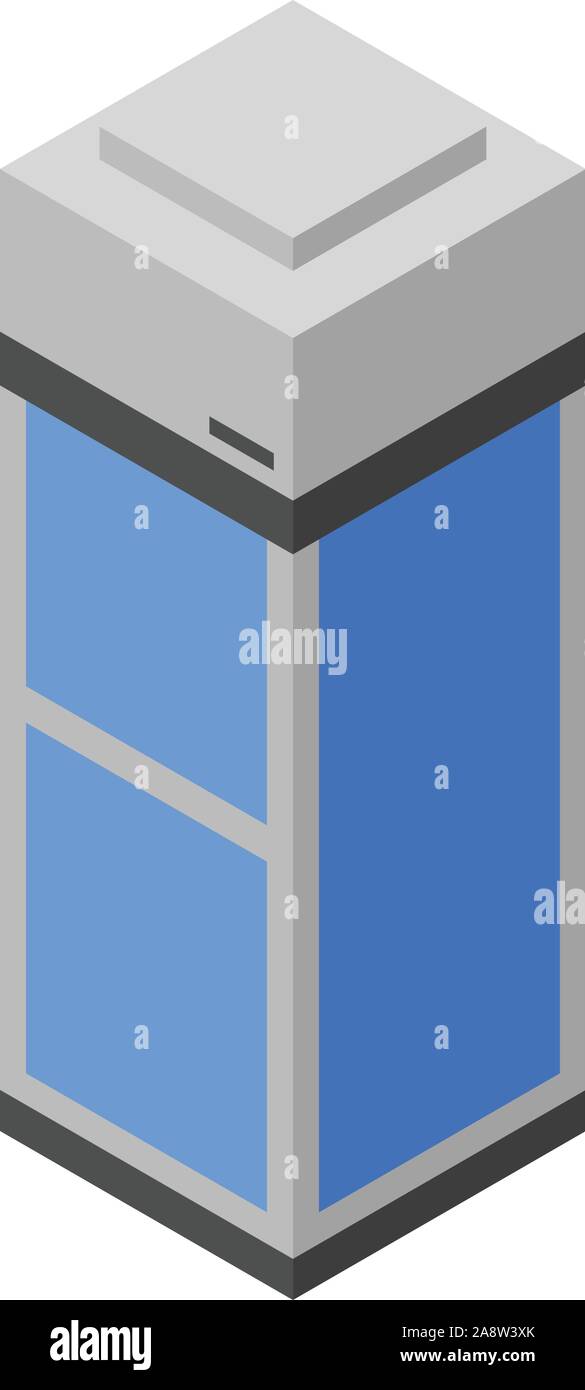 Isometric buildings people Cut Out Stock Images & Pictures - Alamy