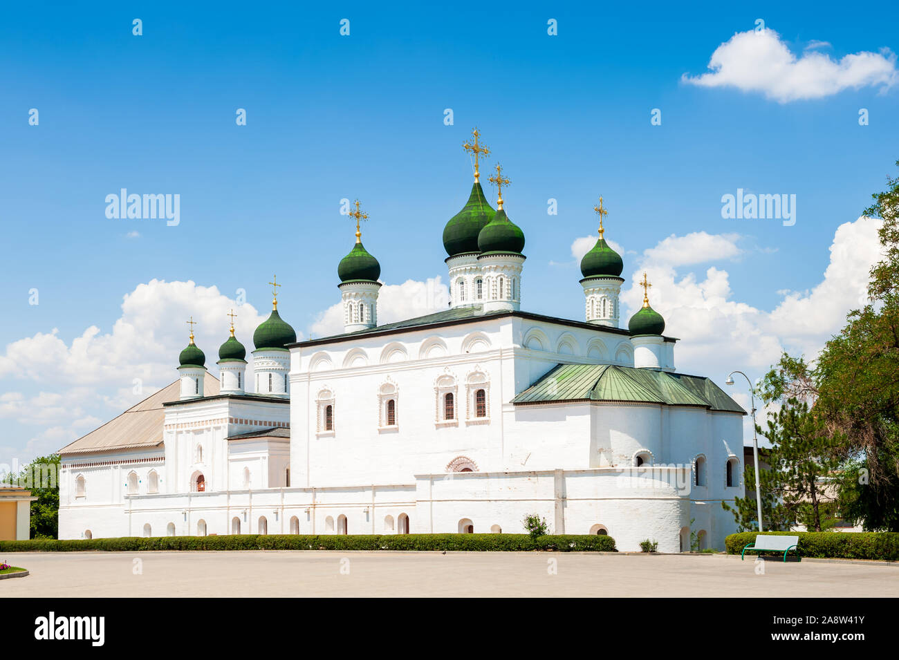 Astrakhan kremlin church Russia Stock Photo - Alamy