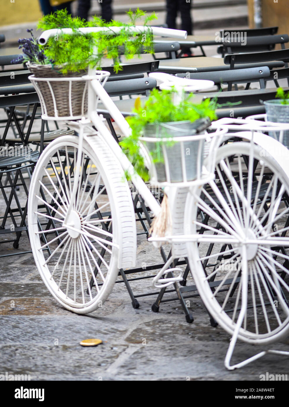 fancy decoration bike on the streets of Firenze Stock Photo - Alamy