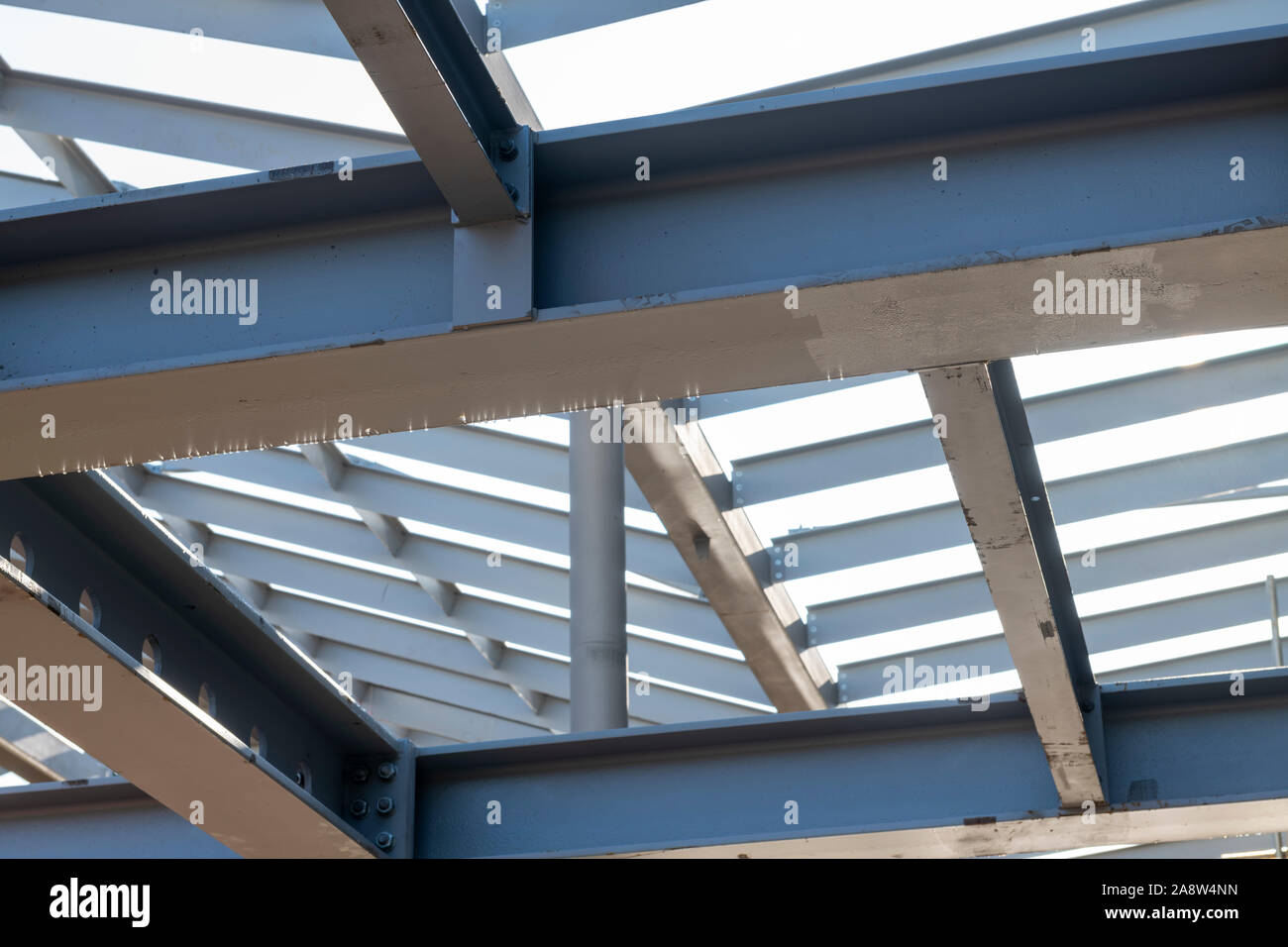 steelworks on a building site Stock Photo - Alamy