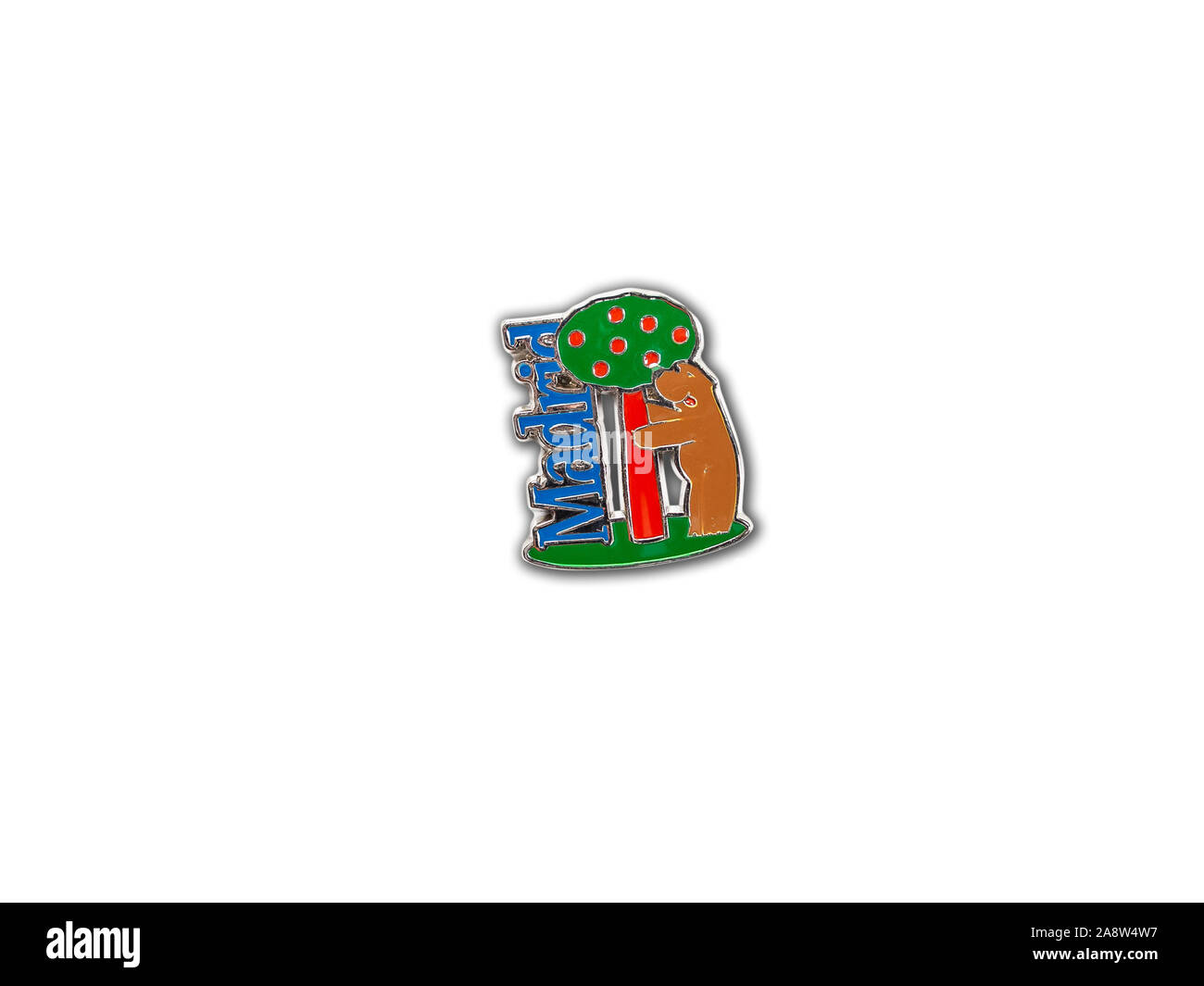 Madrid (Spain) souvenir refrigerator magnet isolated on white ...