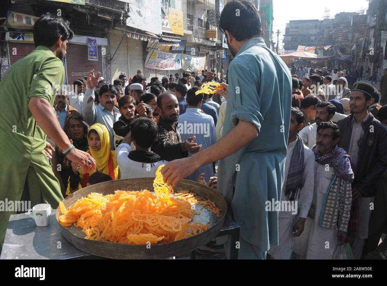 View of celebration religious procession in connection of Birthday ...