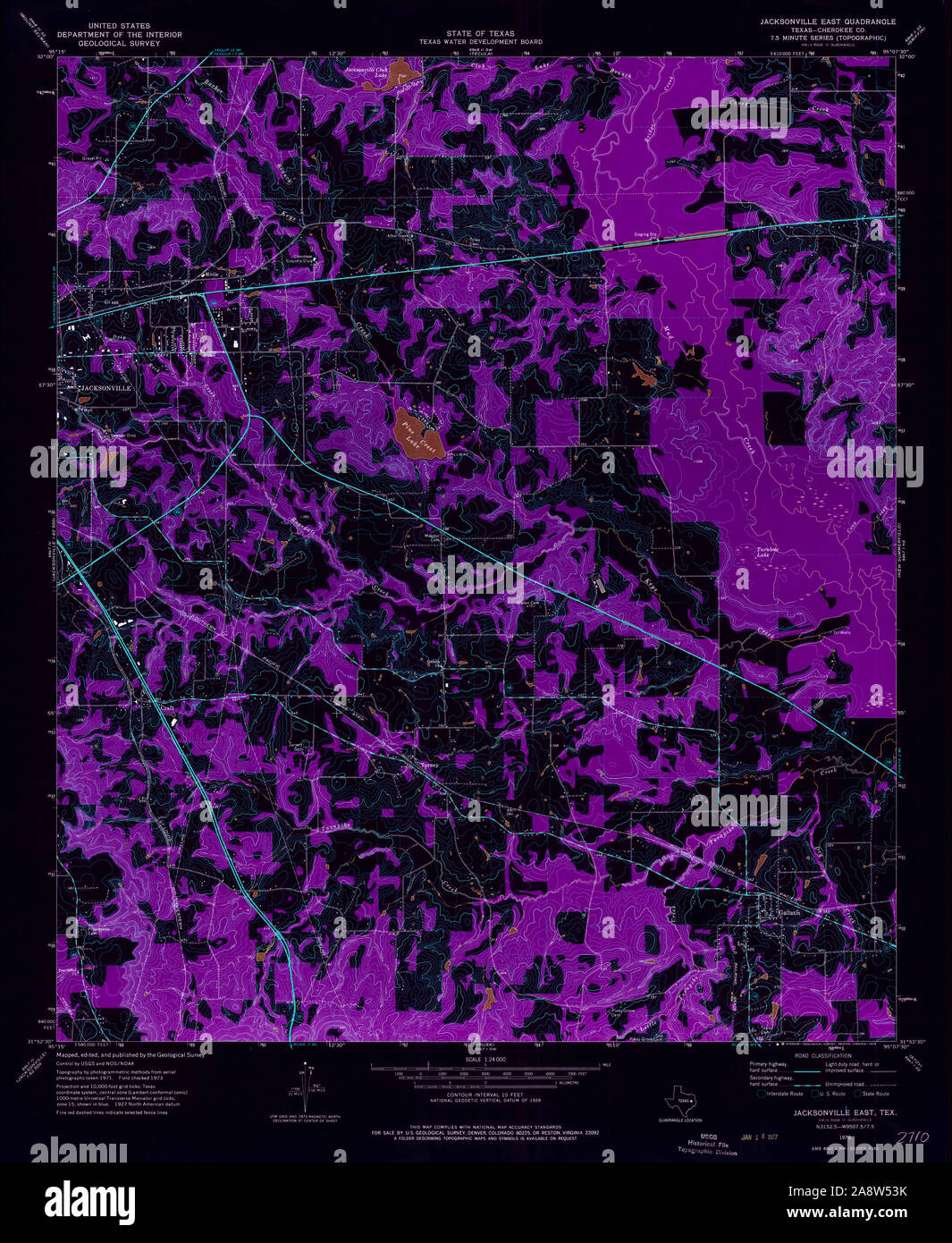 Jacksonville texas map hi-res stock photography and images - Alamy