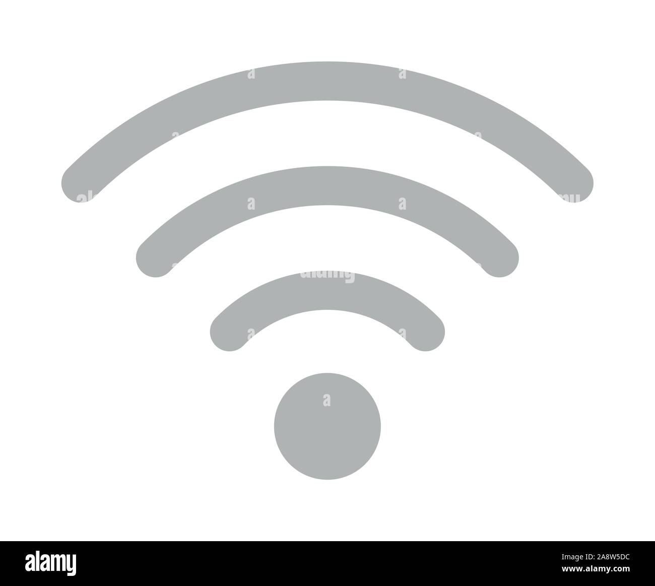 Wireless Gray | No Internet Connection | Signal Icon Stock Vector Image ...