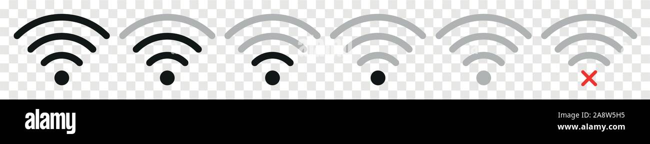 Wireless | Internet Connection | Signal Icon | Isolated Transparent ...