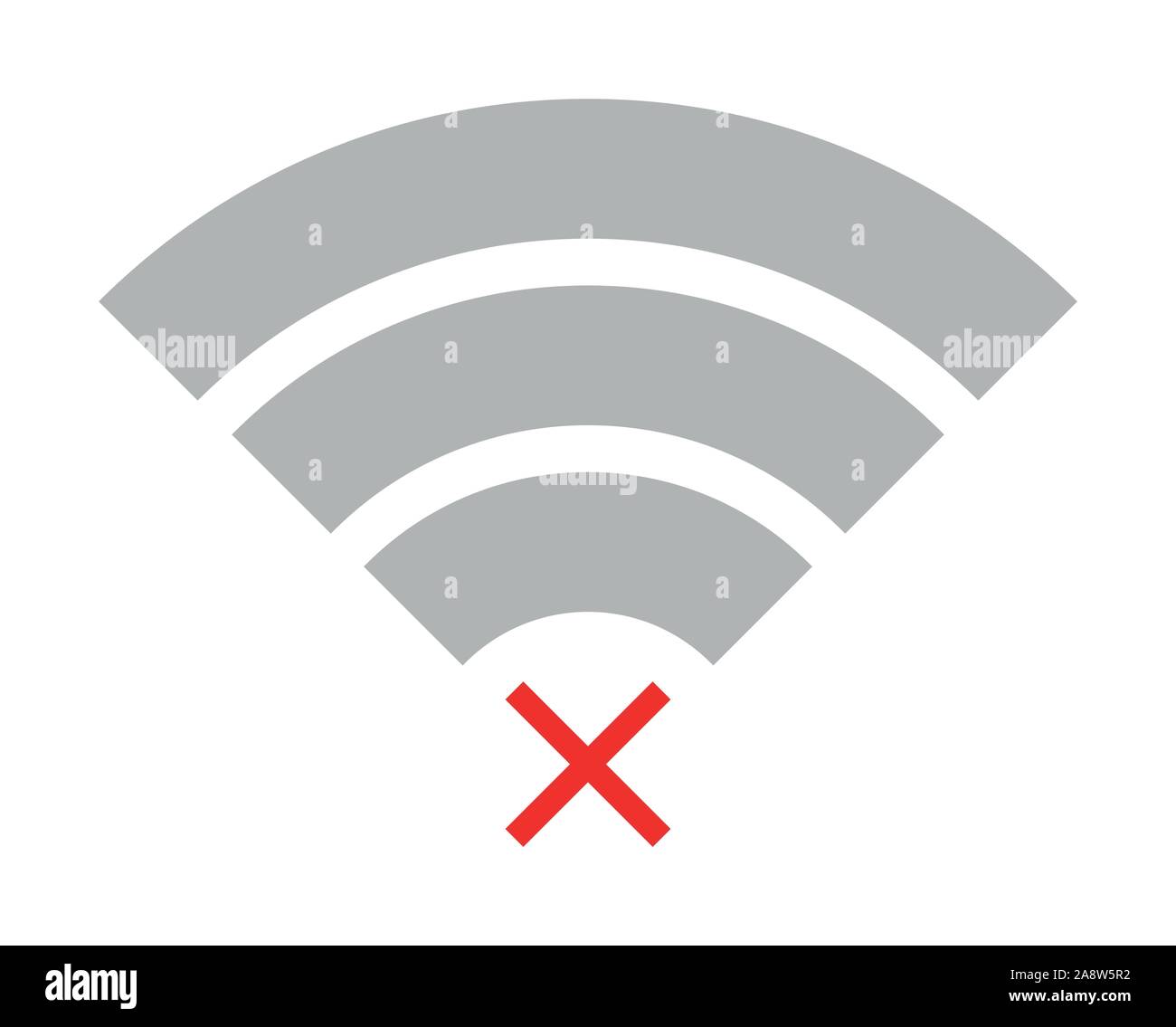 Wireless | No Internet Connection | Signal Icon Stock Vector Image ...