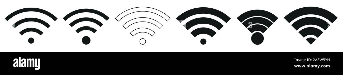 Wireless | Internet Connection | Signal Icon | Variations Stock Vector ...