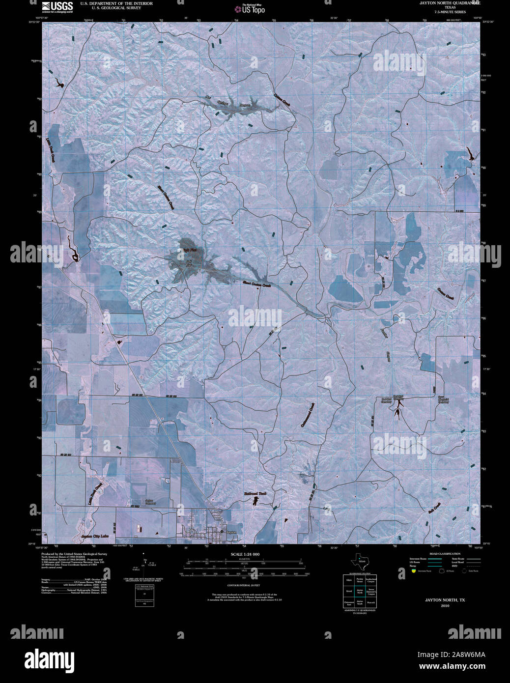 Jayton map hi-res stock photography and images - Alamy