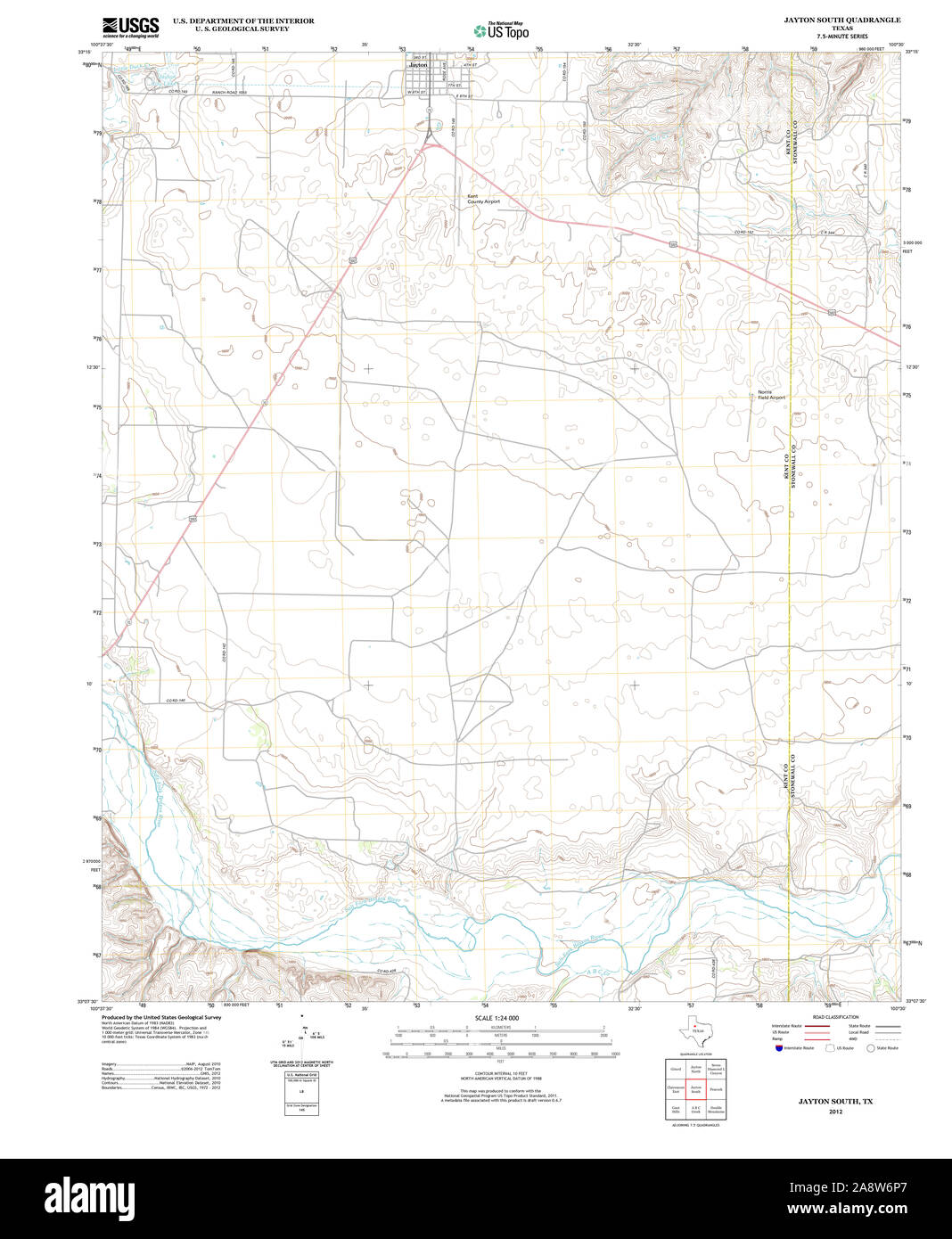 Jayton map hi-res stock photography and images - Alamy