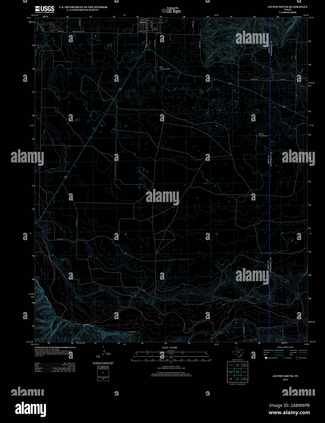 Jayton map hi-res stock photography and images - Alamy