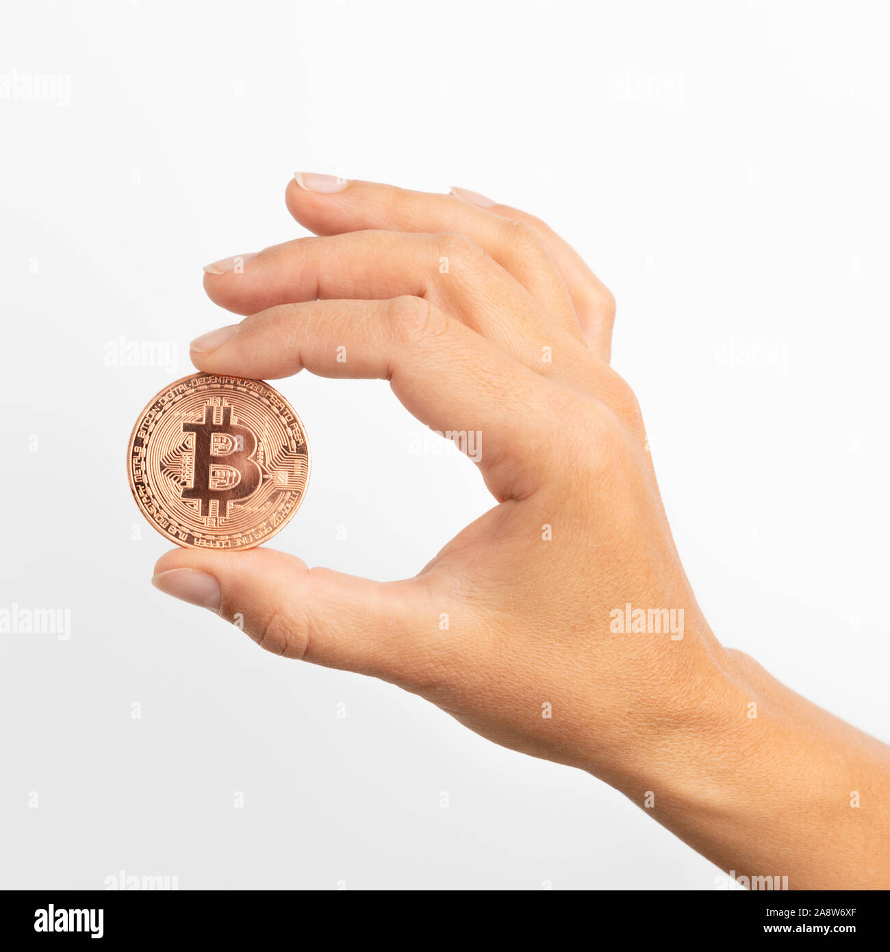 Cryptocurrency hand hi-res stock photography and images - Alamy