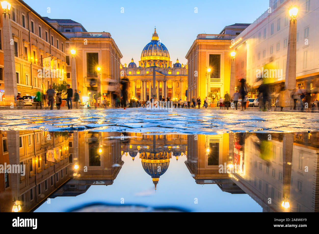 Wonderful view of St Peter Cathedral, Rome, Italy Stock Photo - Alamy