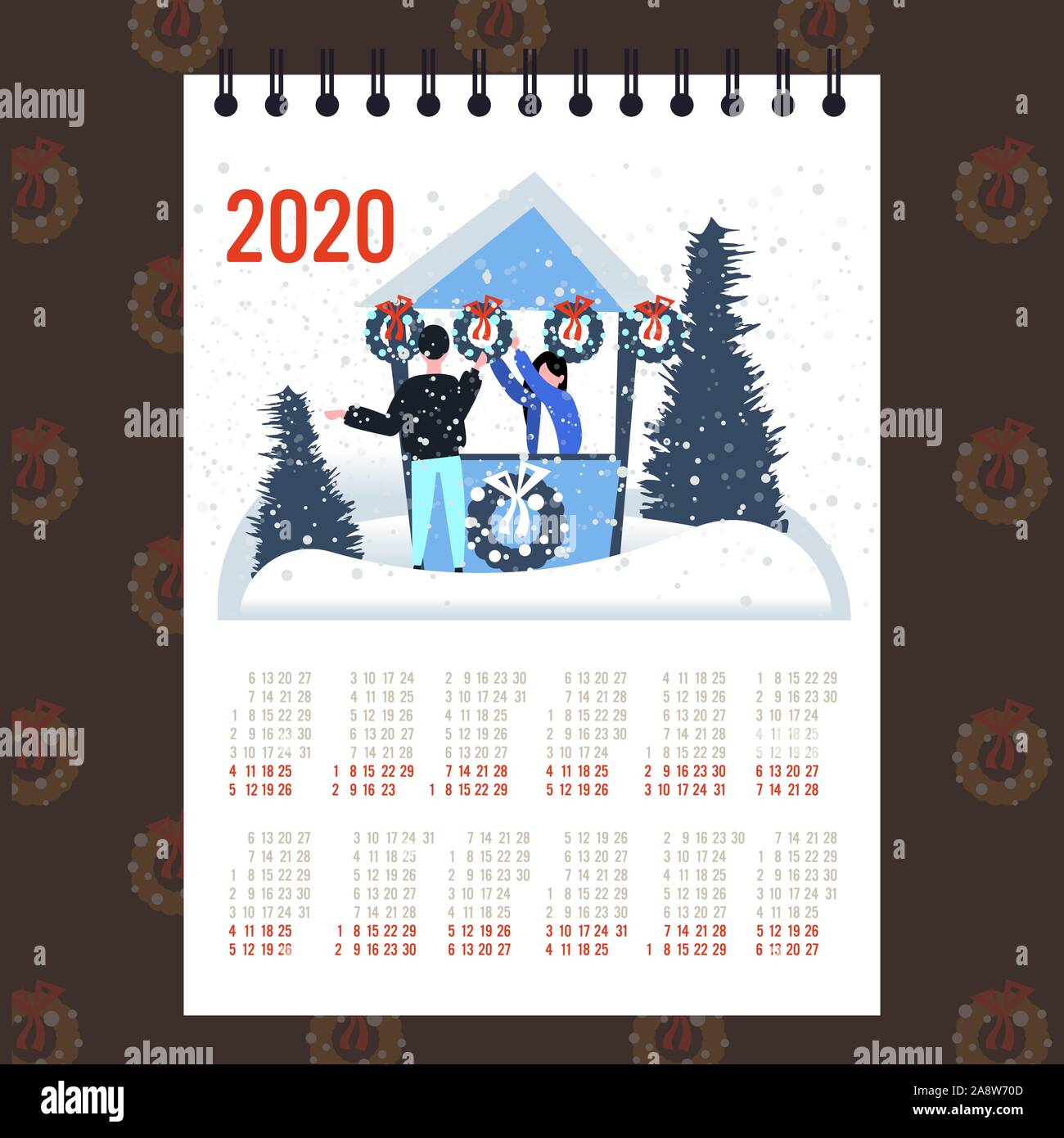 Full moon 2020 Stock Vector Images - Alamy