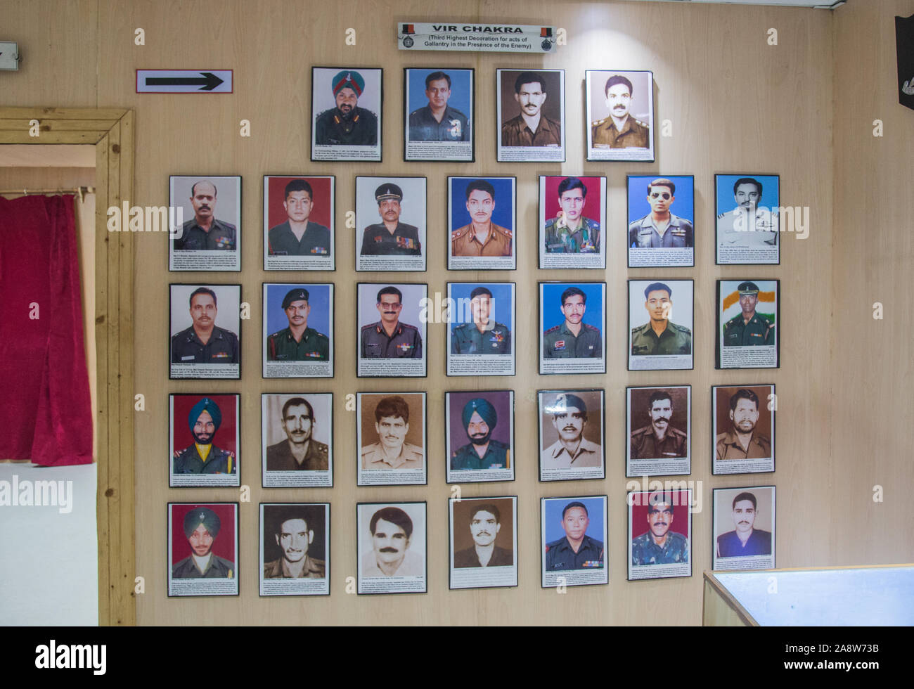 LEH, LADAKH, INDIA, MAY 13, 2018. Hall of fame museum and War memorial ...