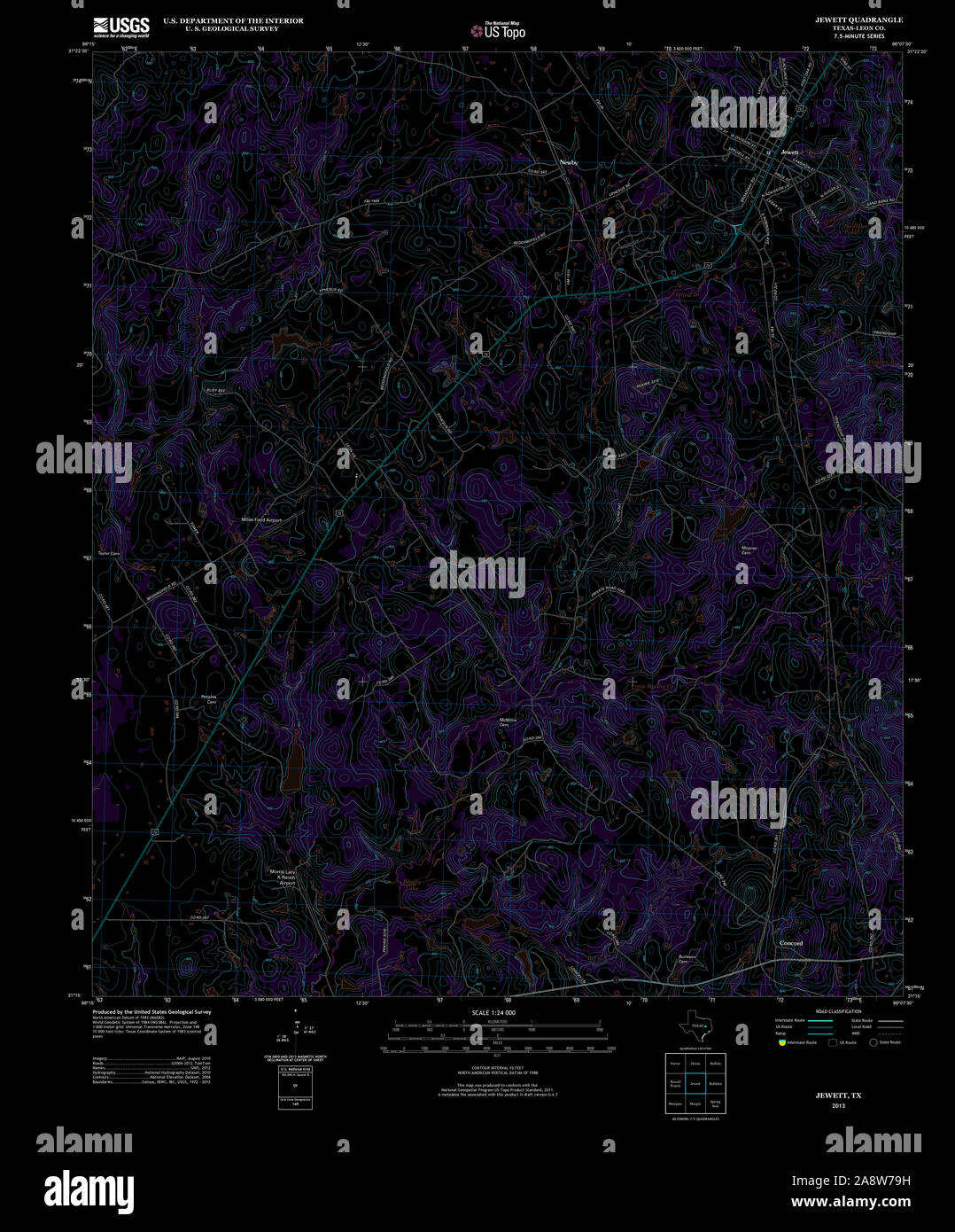 Map of jewett hi-res stock photography and images - Alamy