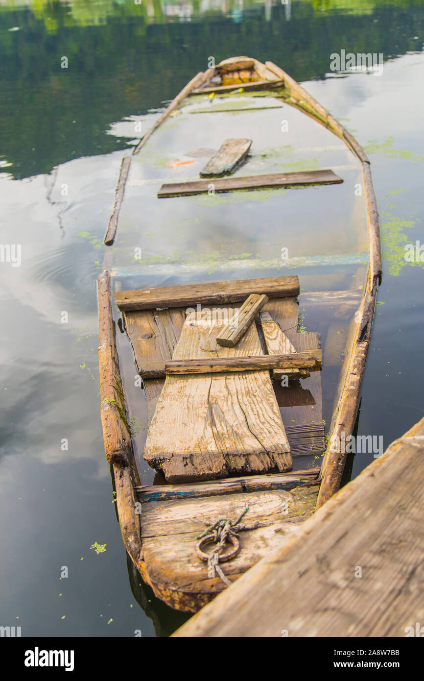 Old Wooden Canoe