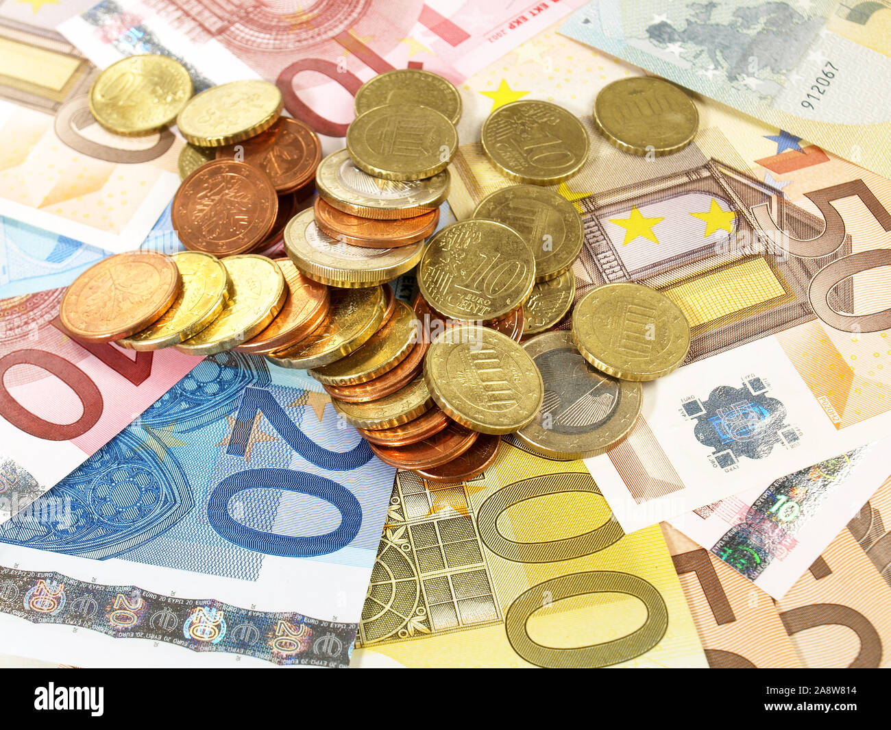 Money - Banknotes and Coins Stock Photo - Alamy