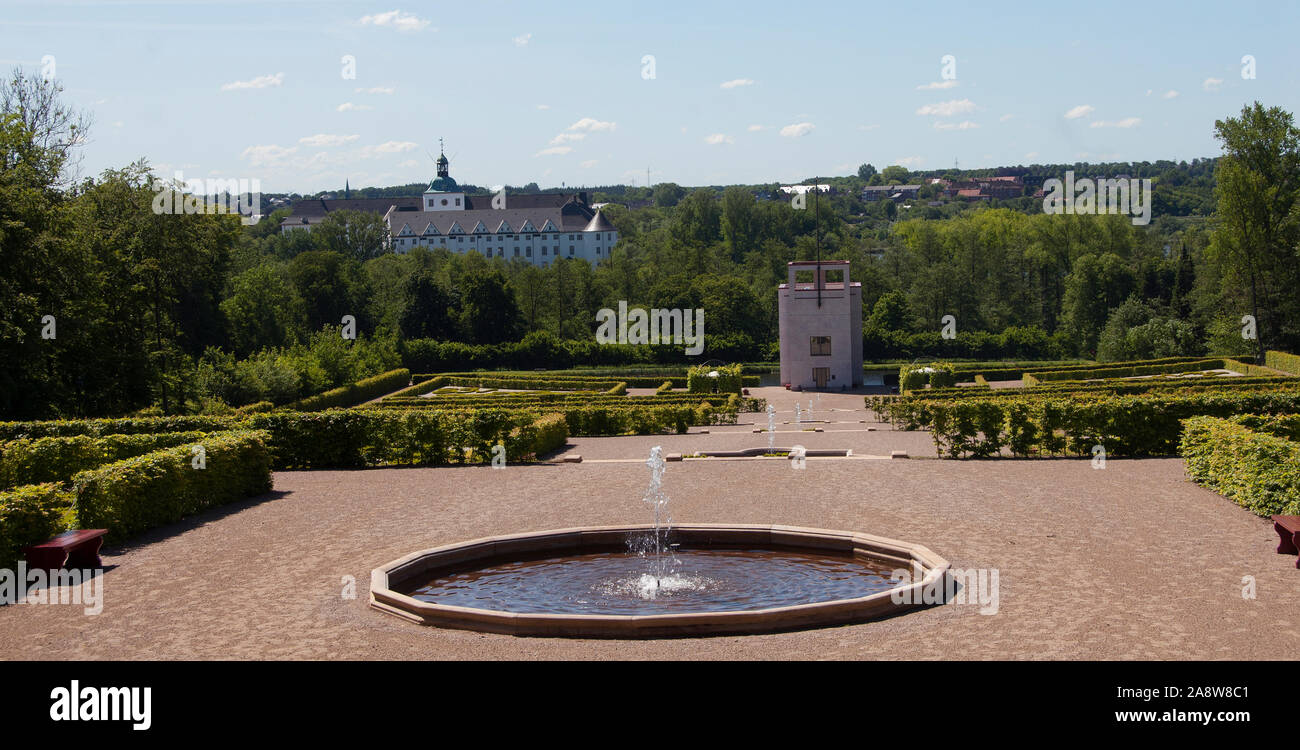 Schloss Gottorf restored 17C Baroque Terrace Gardens Stock Photo - Alamy