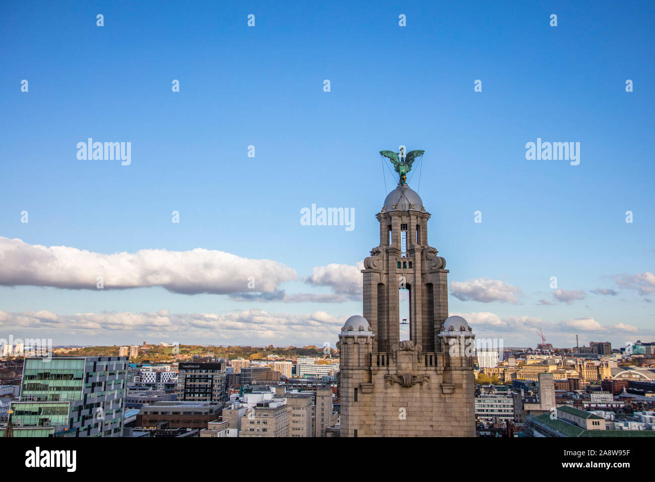 Liverpool city aerial hi-res stock photography and images - Alamy