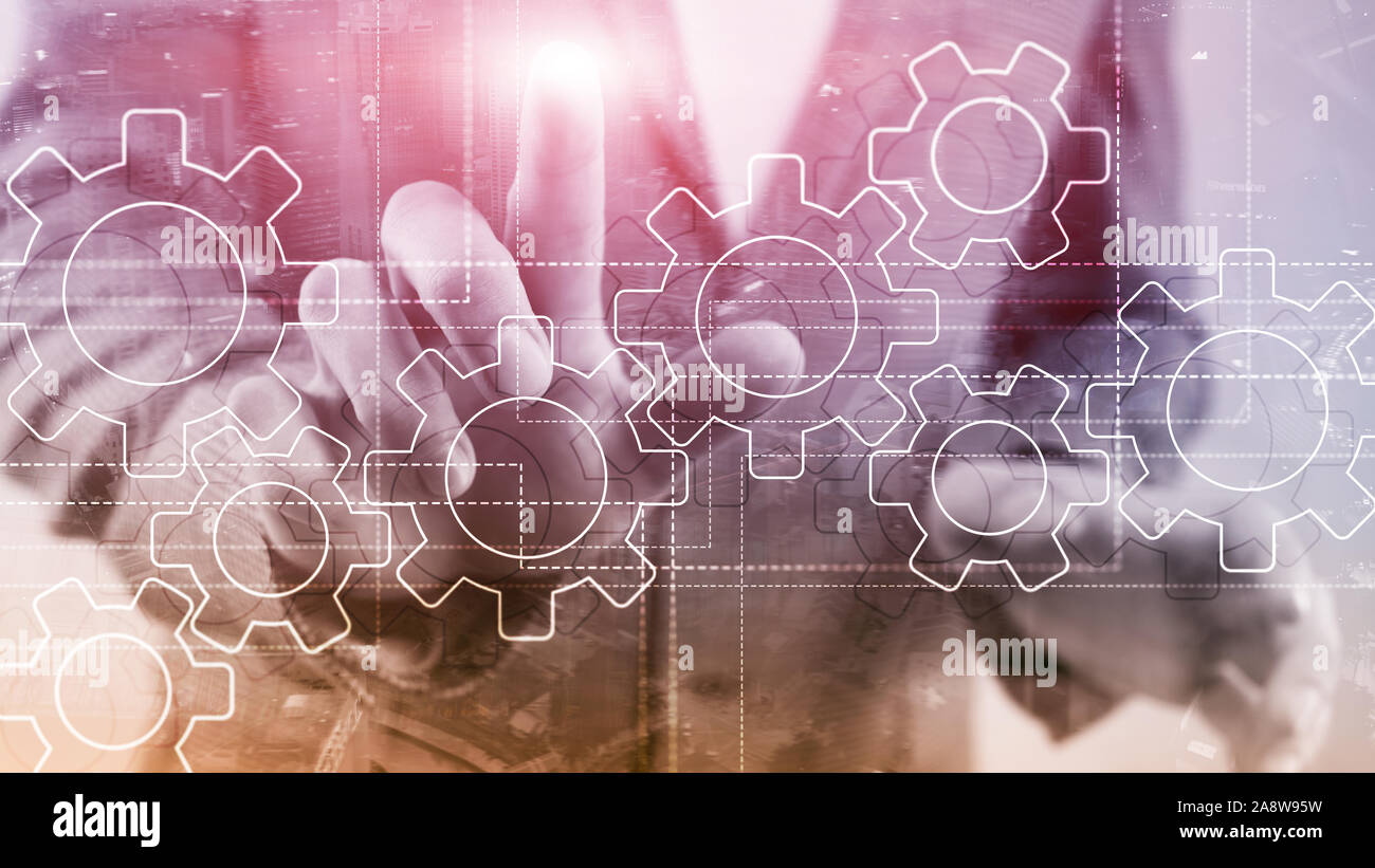 Gears mechanism, digital transformation, data integration and digital ...