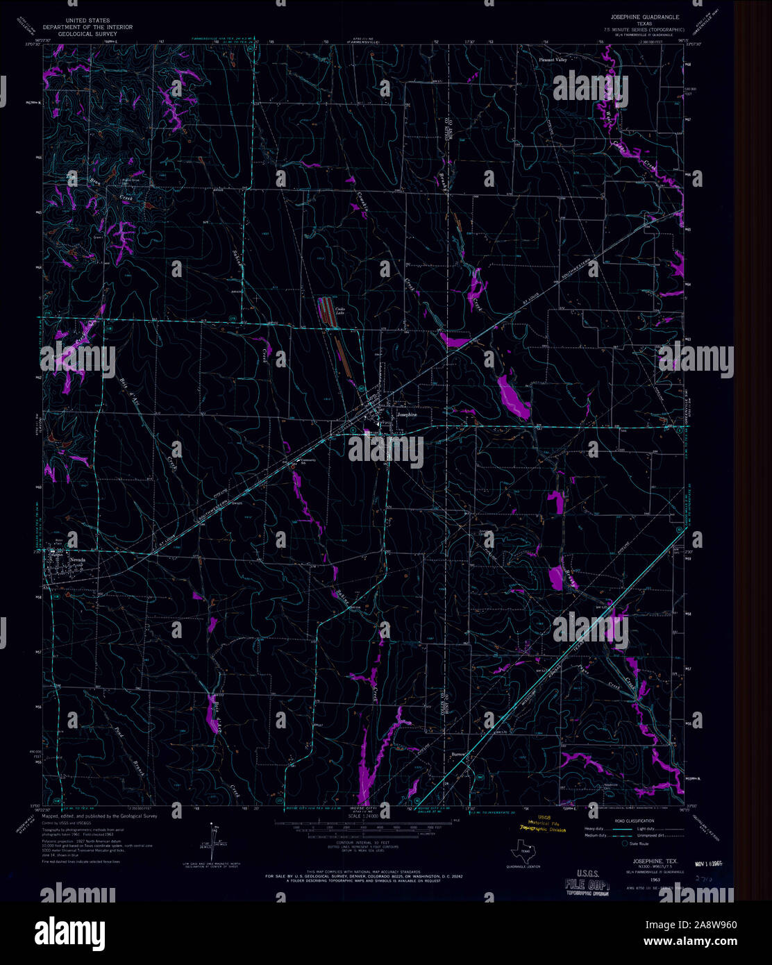 Josephine map hi-res stock photography and images - Alamy