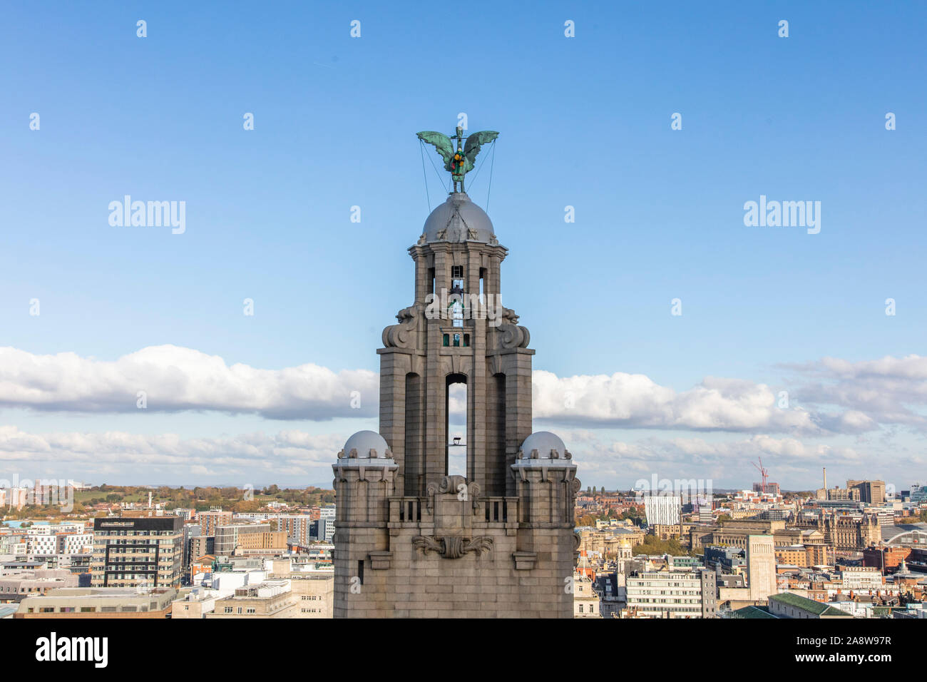 Liverpool city aerial hi-res stock photography and images - Alamy