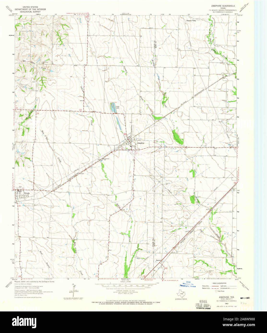 Josephine map hi-res stock photography and images - Alamy