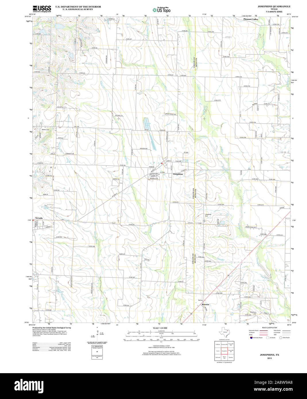 Josephine map hi-res stock photography and images - Alamy