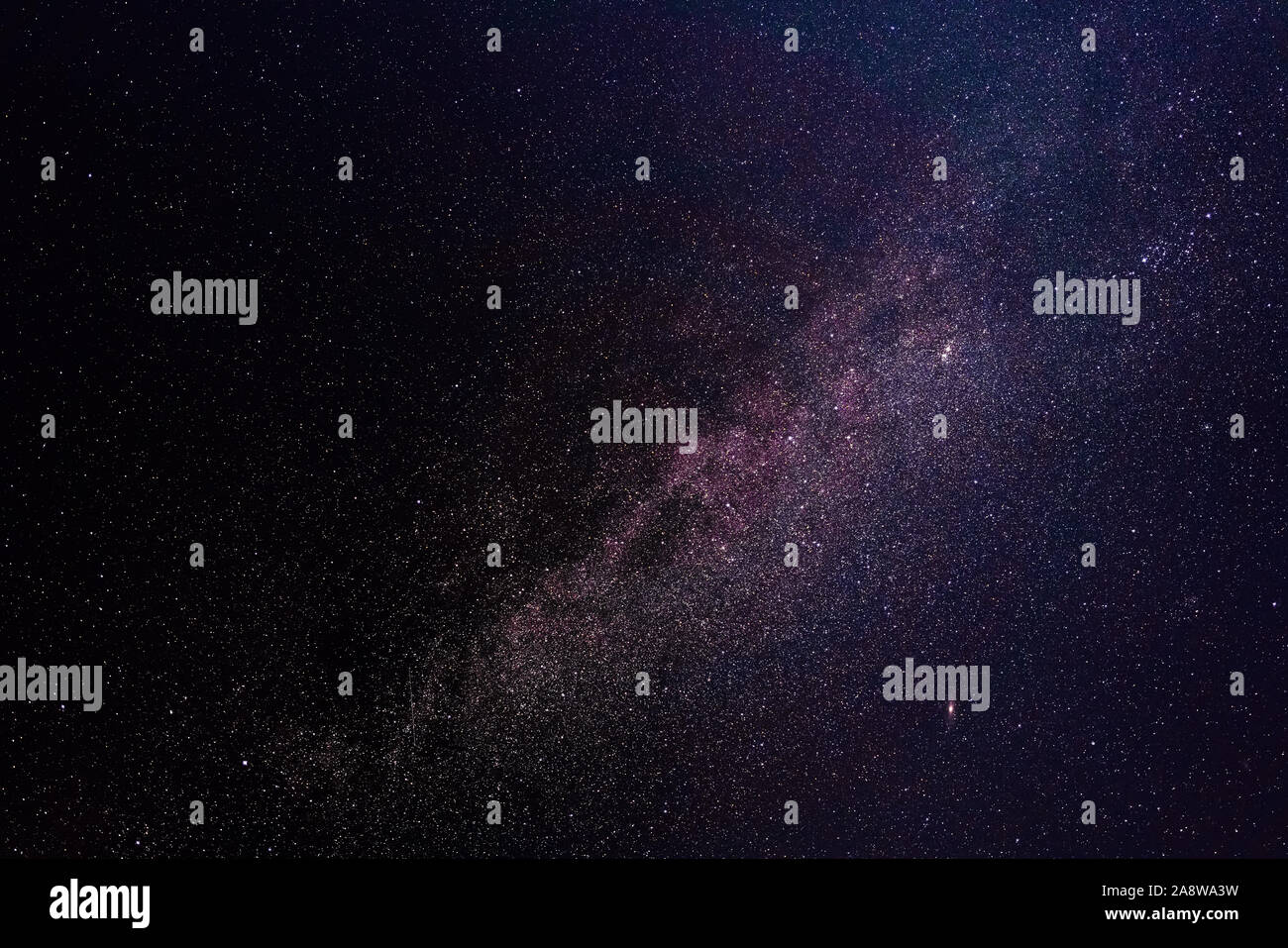Night sky with stars and Milky Way galaxy in outer space, universe ...