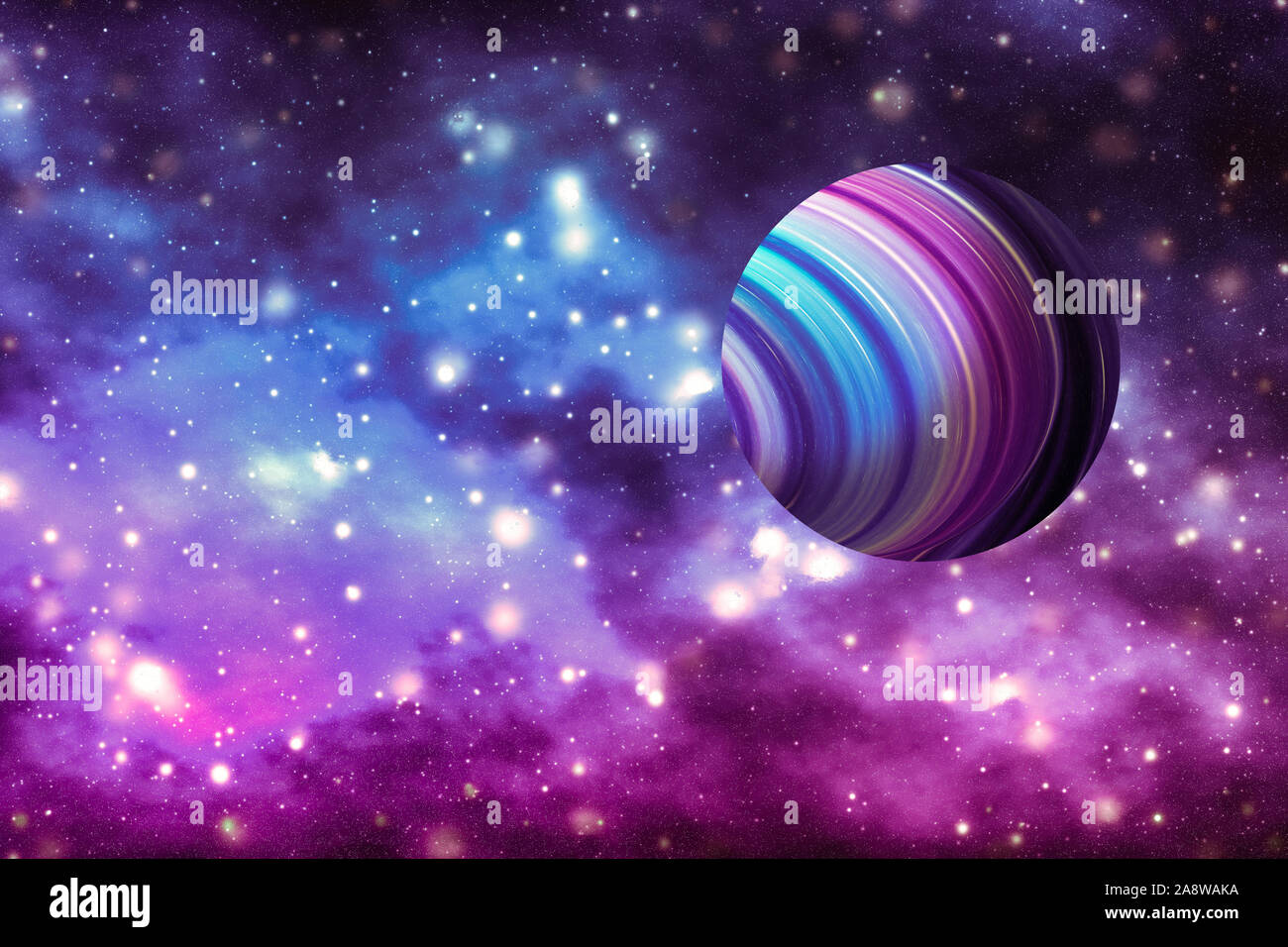 Discovery in astronomy, cosmic abstract and future technology concept ...